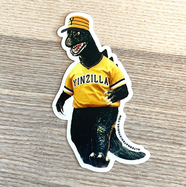 Yinzilla Play Ball Sticker - Alternate Histories