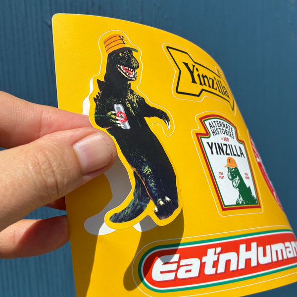 Yinzilla Sticker Sheet - Alternate Histories