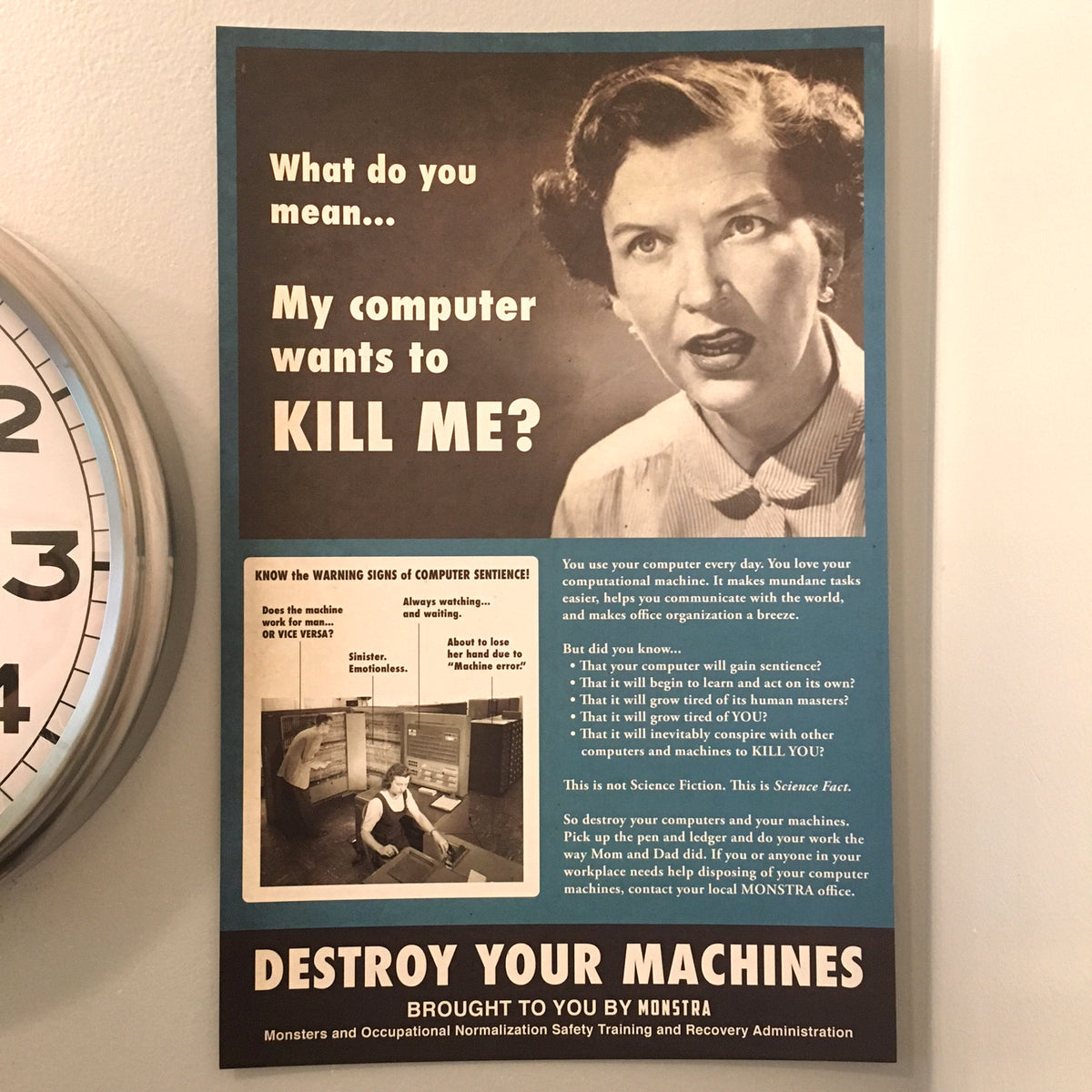 MONSTRA Computer Propaganda Poster - Alternate Histories